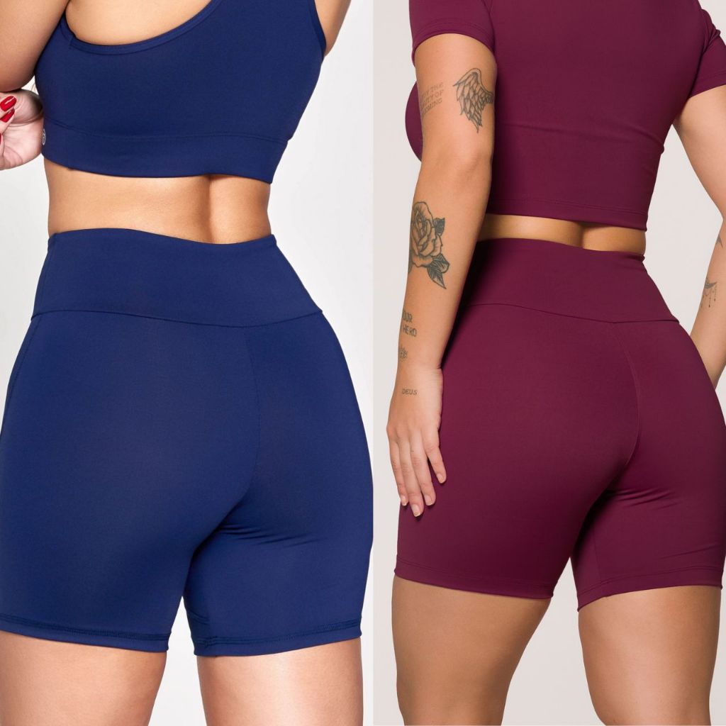 Kit 2 Short Academia Fitness Feminino | Shopee Brasil