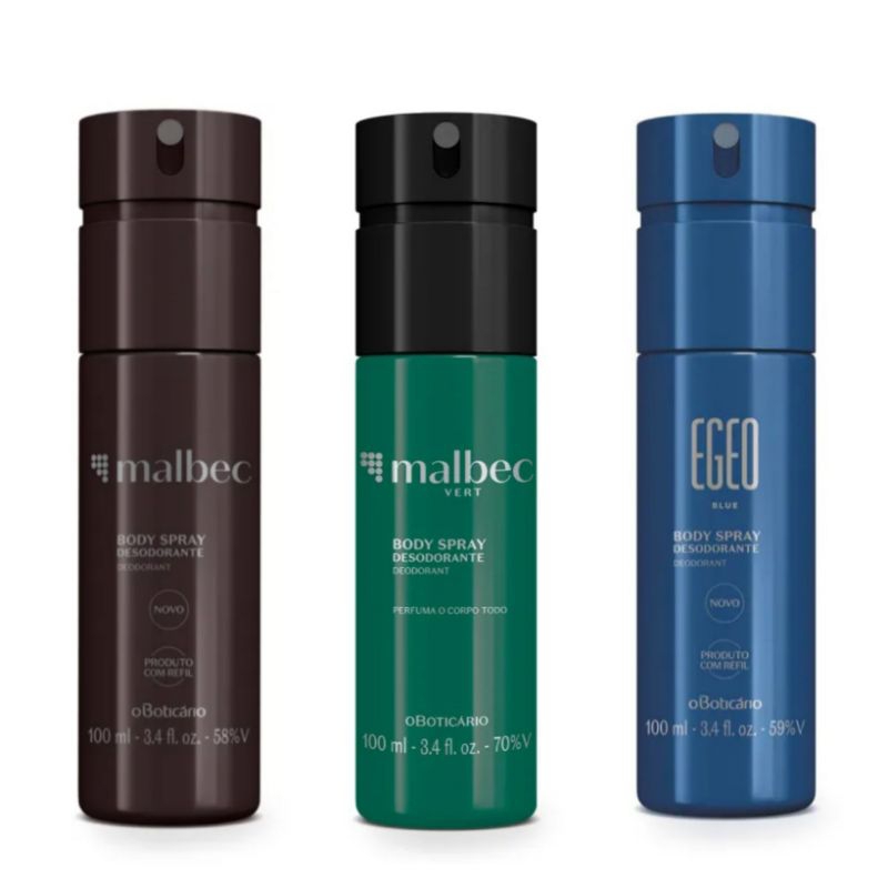 Body Splash O Boticário masculino - Malbec tradicional + Malbec Vert ...