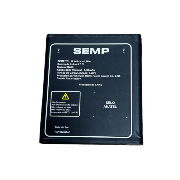 Ba-te-ria Semp BA03 Tcl Para Semp Go 3c NOVA + GARANTIA | Shopee Brasil