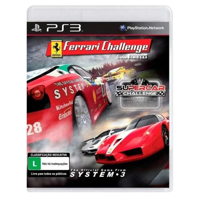 Jogo Ferrari Challenge Trofeo Pirelli + Super Car Challenge ...