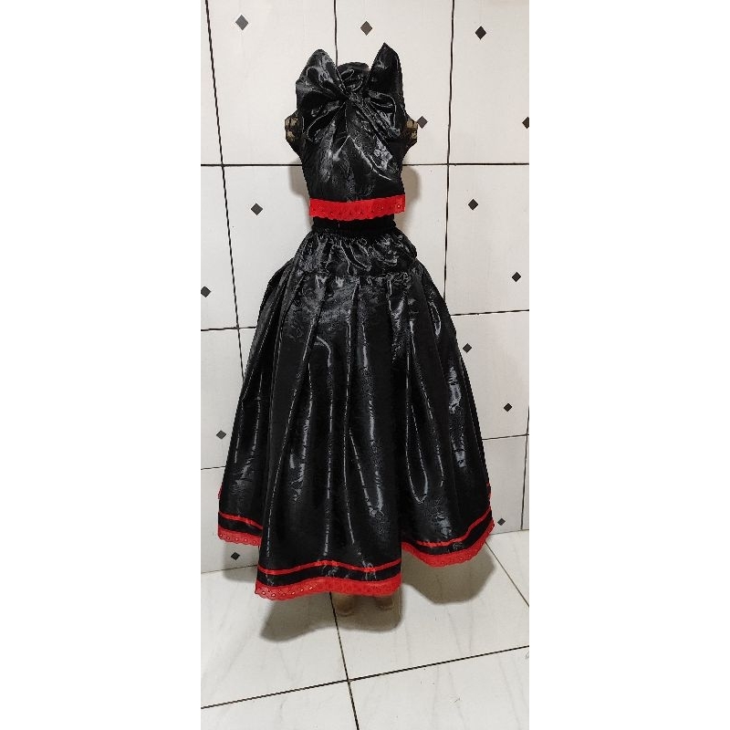Conjunto saia e ojá de pombagira preto e vermelho Maria Padilha Maria ...