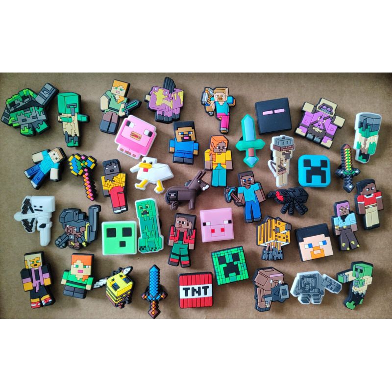 Pin Crocs Minecraft/ Steve/ Alex/ Creeper/ Esqueleto/ Enderman/ Ovelha ...
