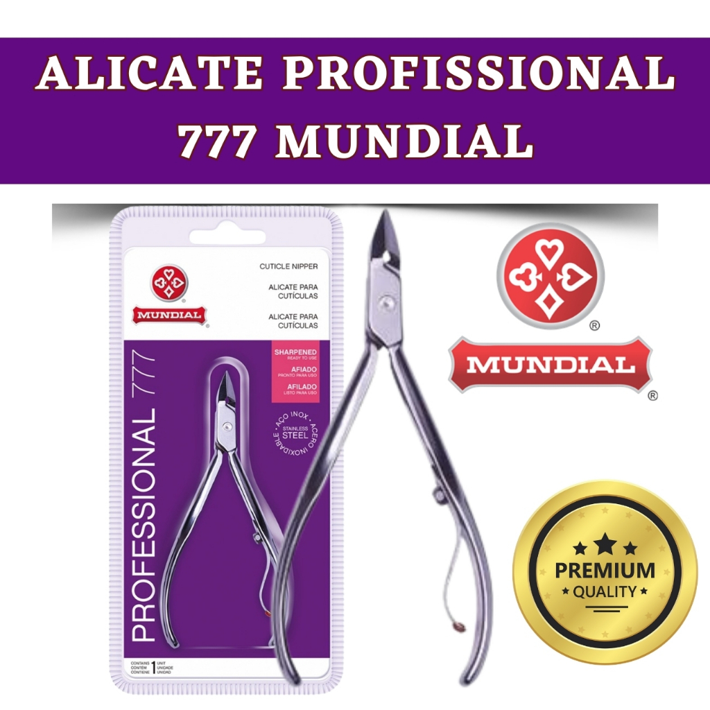 Alicate De Cutícula Unha 777 Para Manicure Amolado E Afiado ...