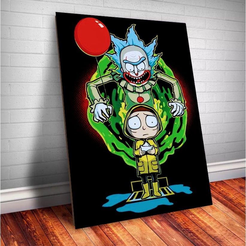 Quadro Placa decorativa geek Rick and Morty parede & decoração sem ...