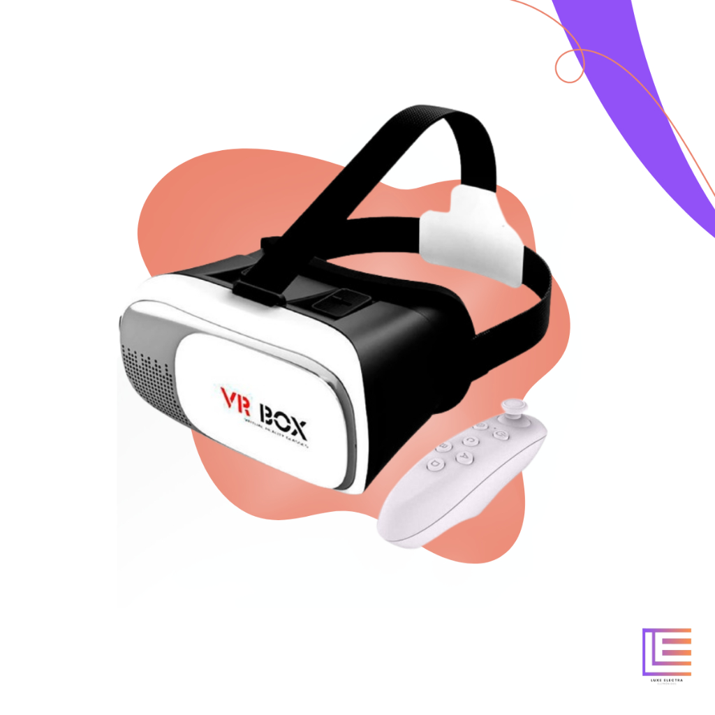 Óculos de Realidade Virtual VR Box 3D com Controle Bluetooth para Smartphone - Envio Imediato ...