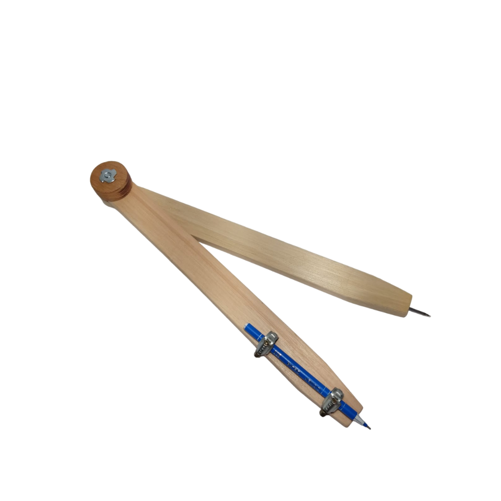 Compasso de Madeira Natural Rústica Para Artesanato Marcenaria hobby ...