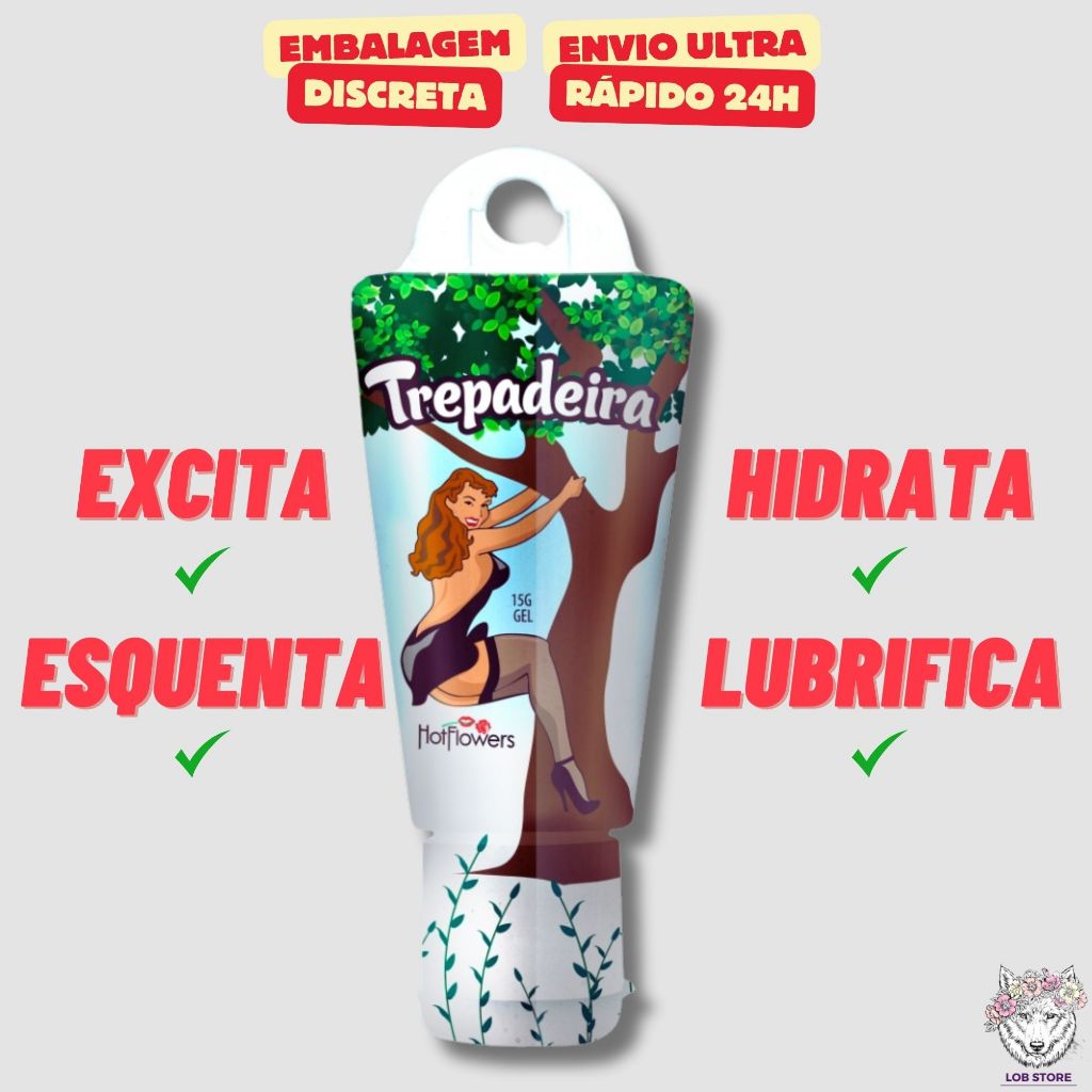 Gel Trepadeira Excitante 15g Hot Flowers Libido Sex Shop Sexshop