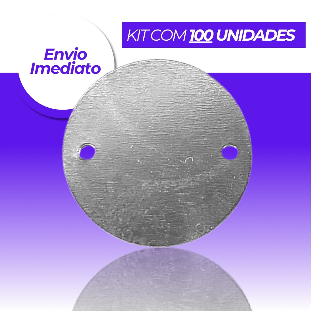 KIT 100 Chapinha de Metal Para Imã de Neodímio 18 mm x 1 mm | Shopee Brasil