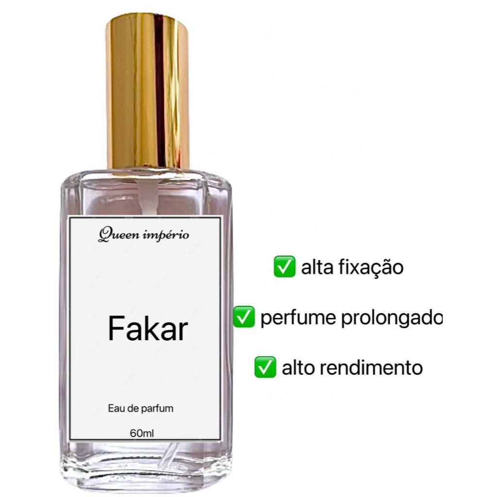 Perfume feminino Fakar 60ml | Shopee Brasil
