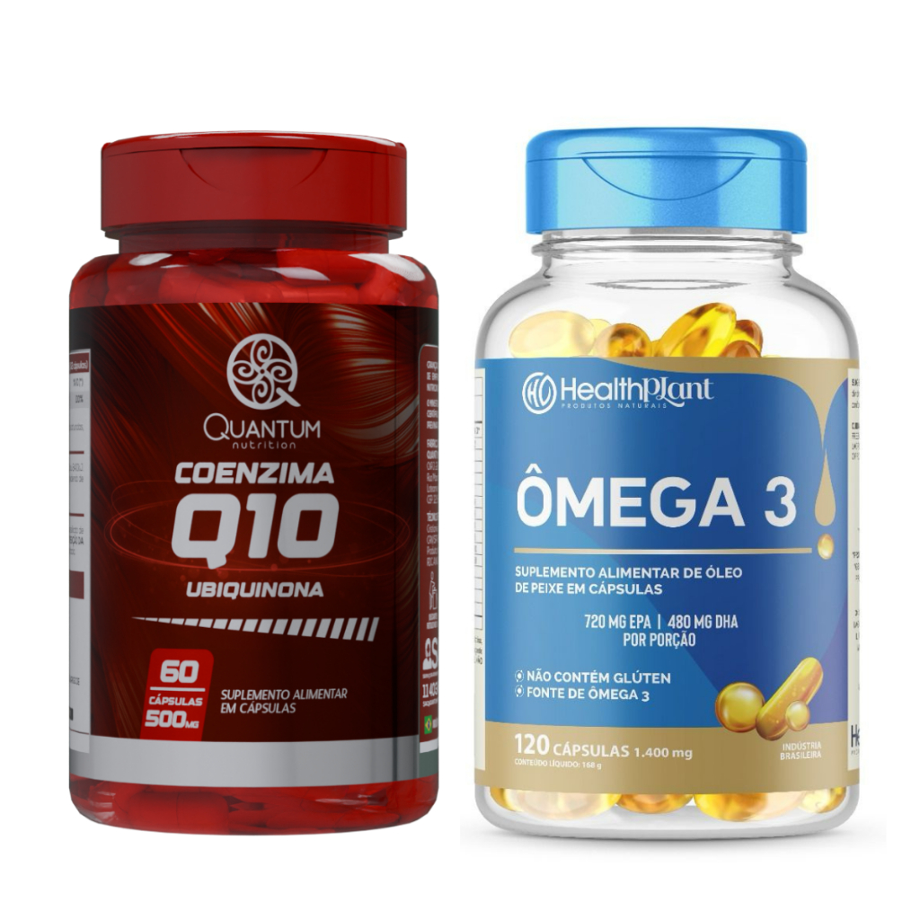 Kit Coenzima Q10 Quantum + Omega 3 Oleo de peixe HealthPlant | Shopee ...