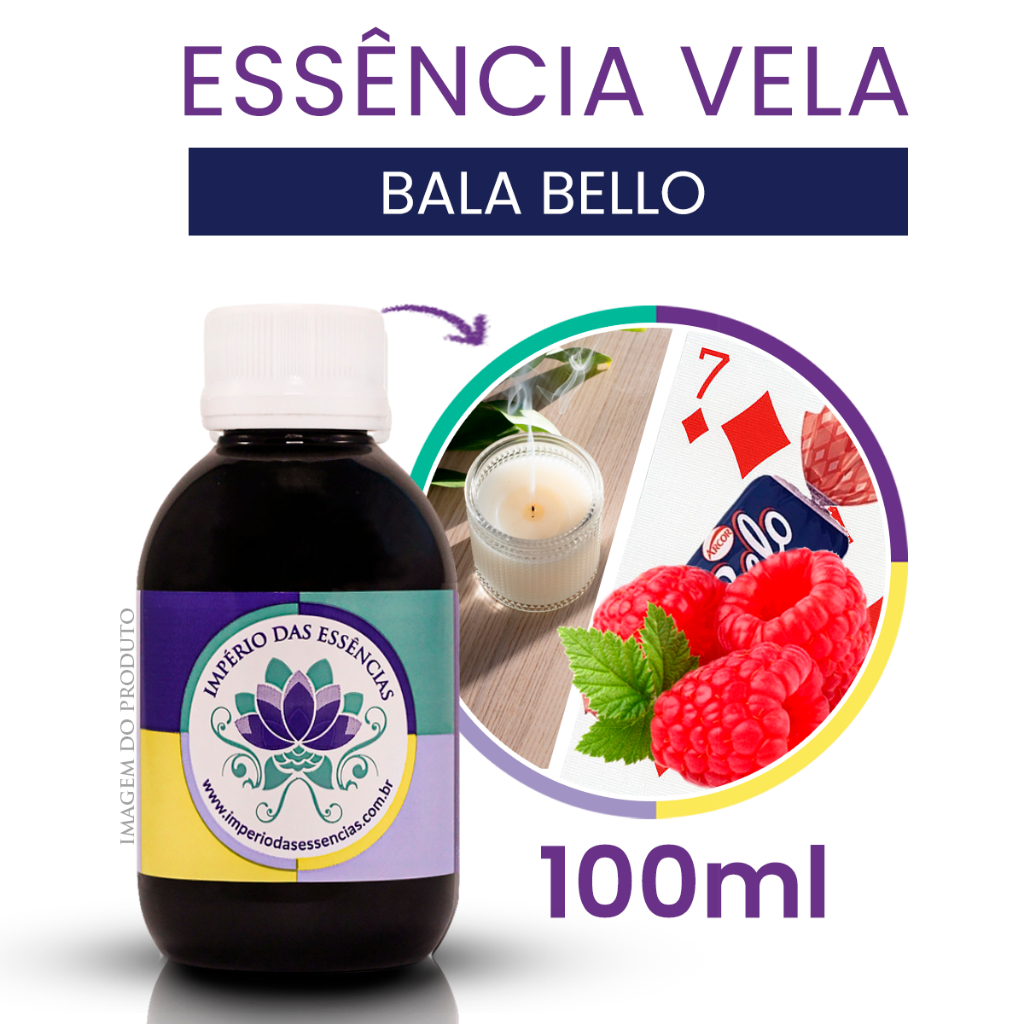 Essência Vela Bala Bello (100ml) | Shopee Brasil