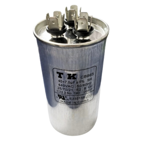 Capacitor De Partida 45uf+7,5uf 440v 55x105mm (Fast-on) | Shopee Brasil
