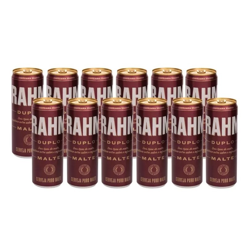 Cerveja Brahma Duplo Malte Puro Malte - 12 Unidades Lata 350ml | Shopee ...