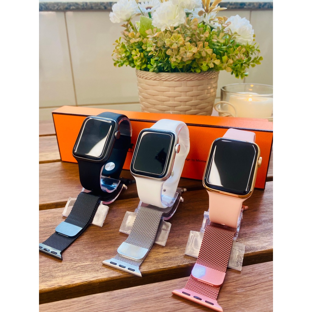Smartwatch W59 Mini Lançamento 2024 GPS, NFC faz e Recebe Chamadas + 1 ...