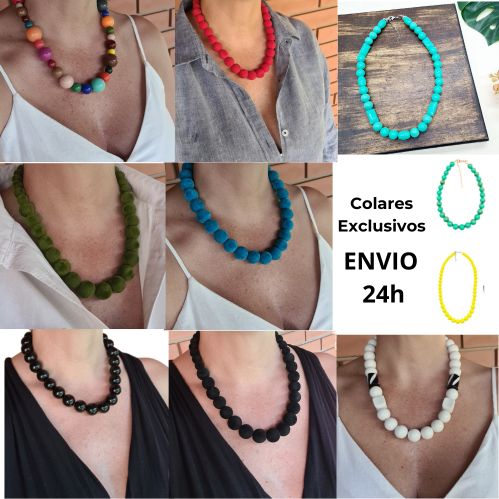 Colar de Bolas / Colar Feminino / Colar de Bolas Coloridas | Shopee Brasil