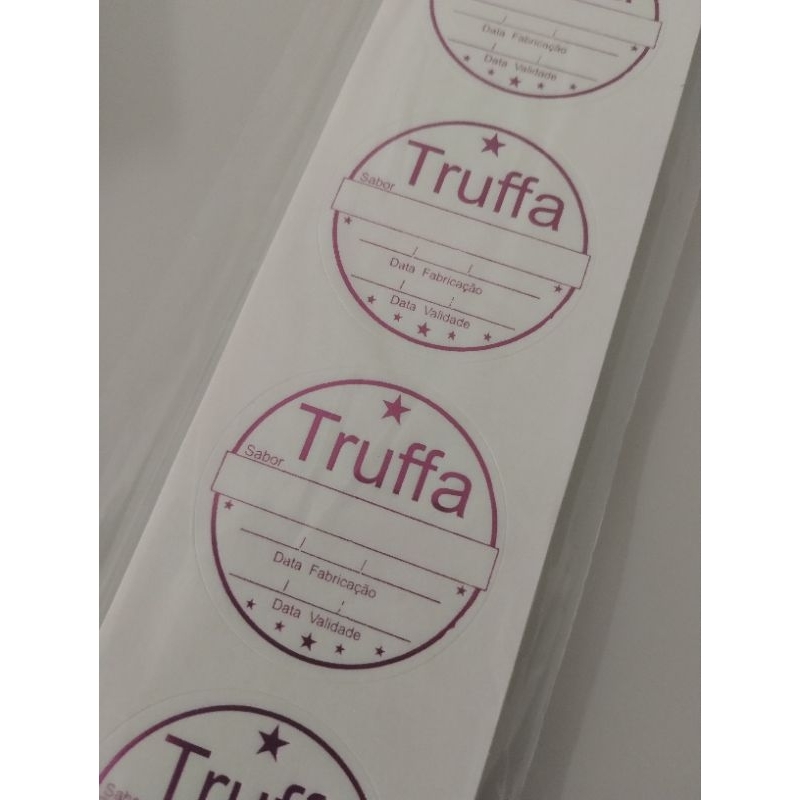 Etiquetas Adesivas Truffa com 100 unidades | Shopee Brasil
