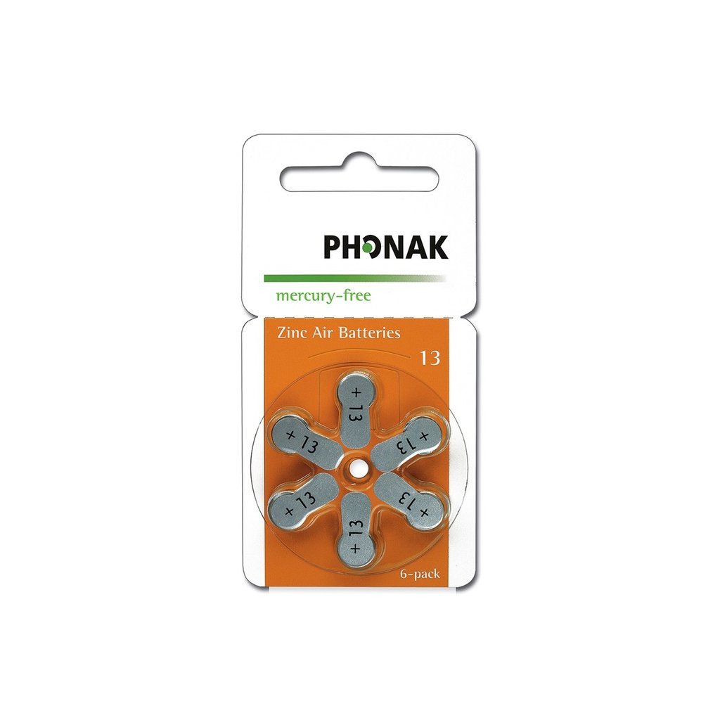 06 Pilhas Baterias P13 Pr48 Aparelho Auditivo - Phonak | Shopee Brasil