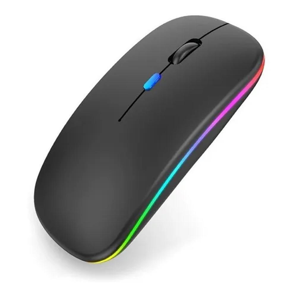 Mouse Sem Fio Kapbom LED RGB Botão DPI Silencioso Recarregável 2.4GHz KA-618 | Shopee Brasil