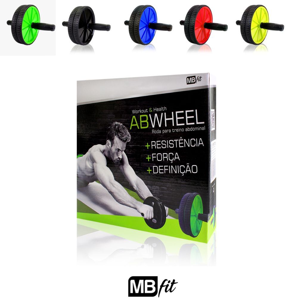 RODA ABDOMINAL DUPLA PARA EXERCÍCIOS MBFIT - AB WHEEL | Shopee Brasil
