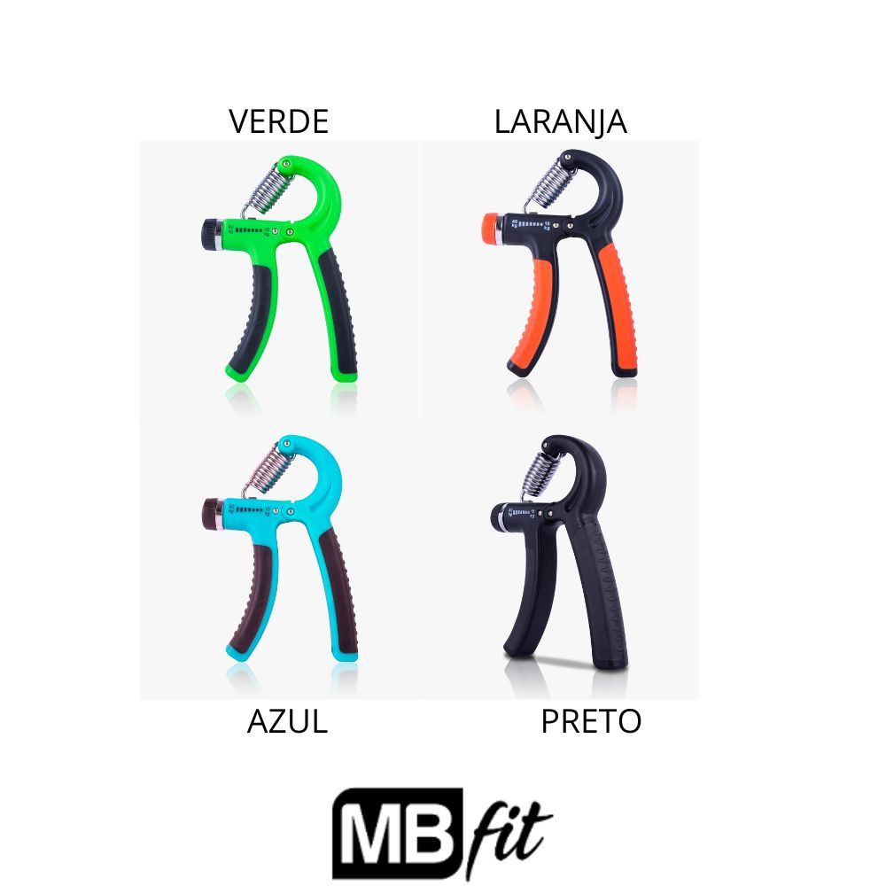 HAND GRIP COM INTENSIDADE AJUSTAVEL DE 10 A 40KG - MBFIT | Shopee Brasil