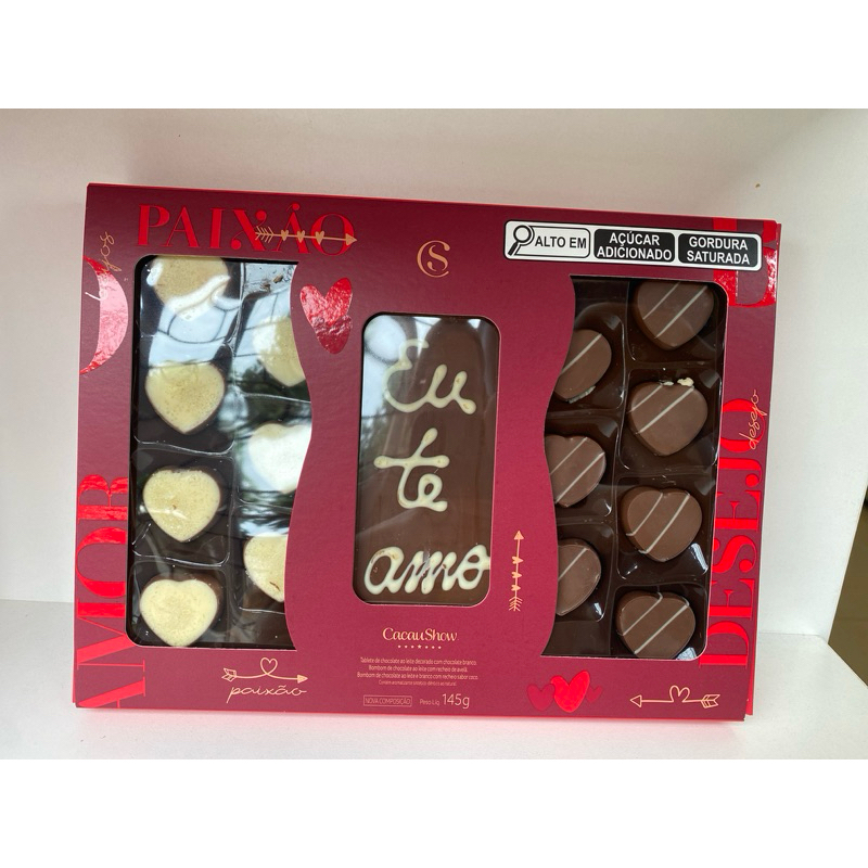 Chocolate Cacau Show Eu te Amo | Shopee Brasil