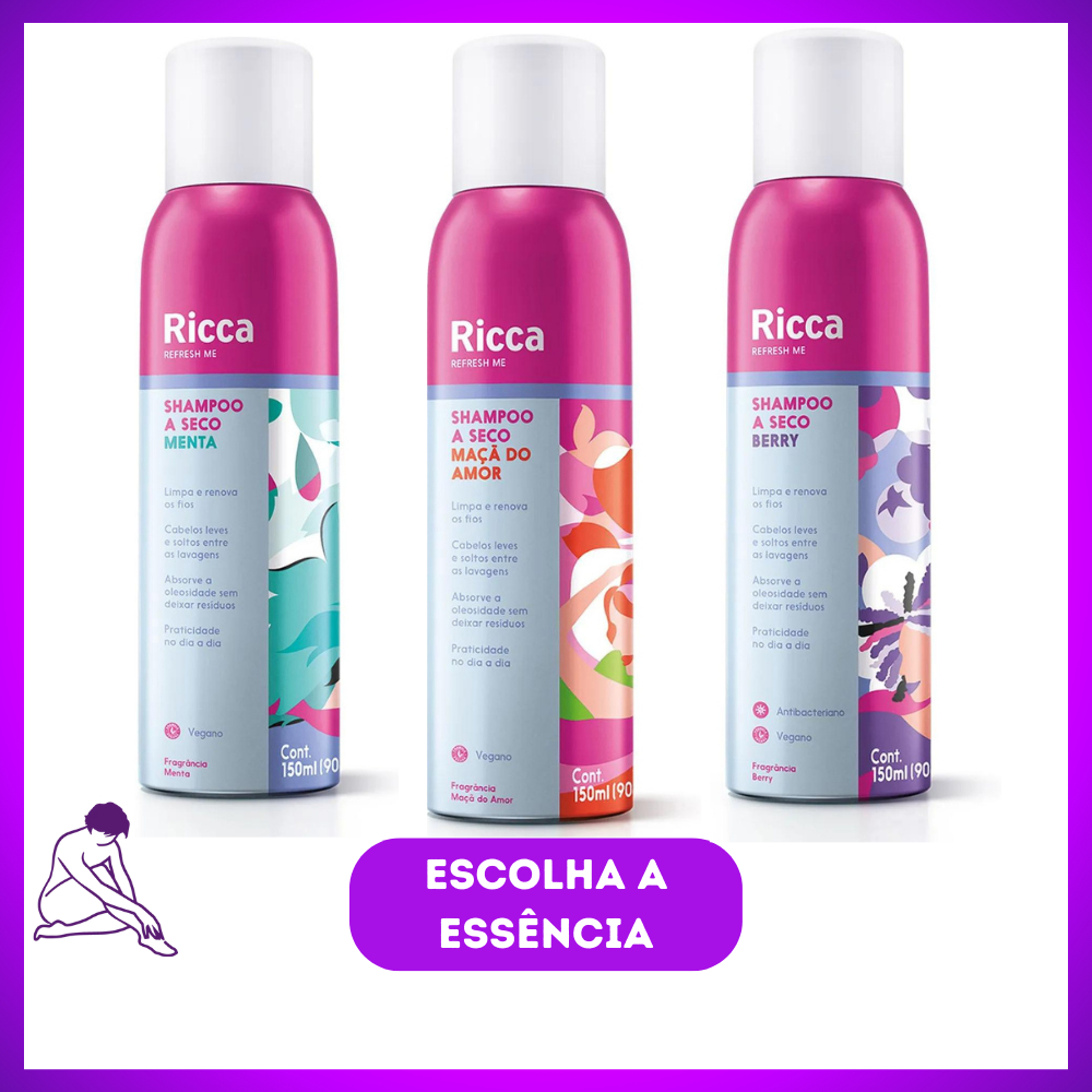 Shampoo a Seco Ricca 150ml | Shopee Brasil
