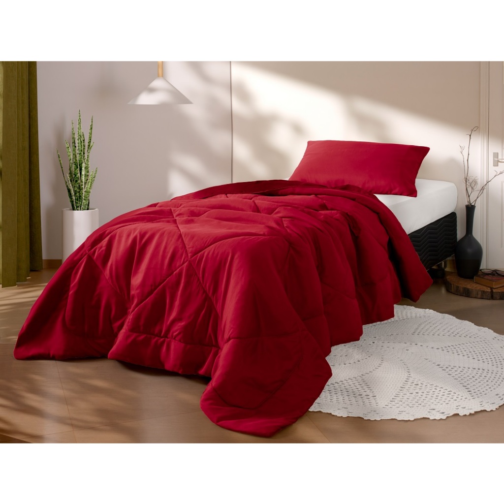 Edredom Solteiro Margarida Com 1 Fronha Gratis Cobertor Super Macio ...