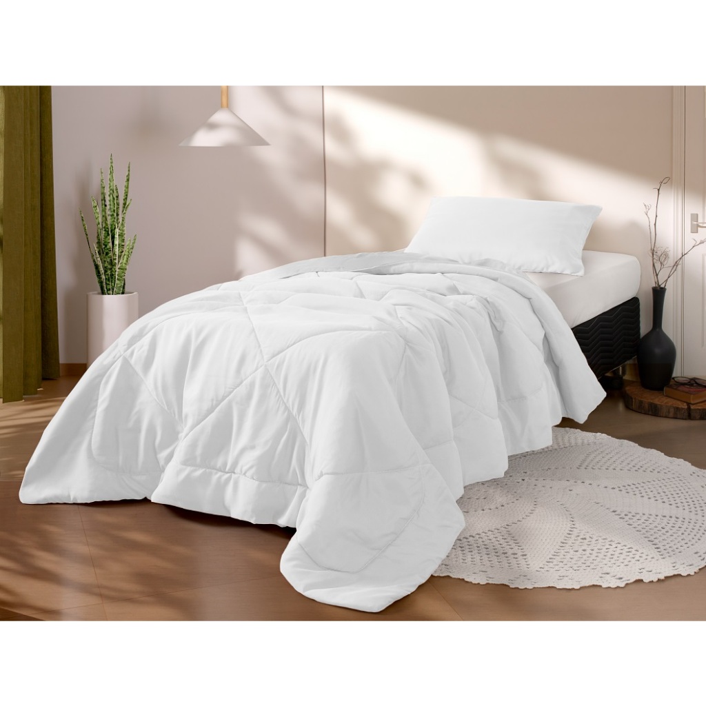 Kit Edredom Solteiro Coberdrom 2 Peças Cobertor Margarida | Shopee Brasil