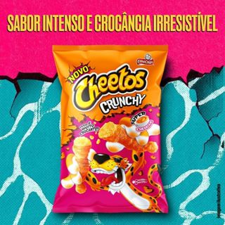 Kit com 10 Salgadinho Cheetos Crunchy Sabor Super Cheddar 48g, 78g | Shopee Brasil