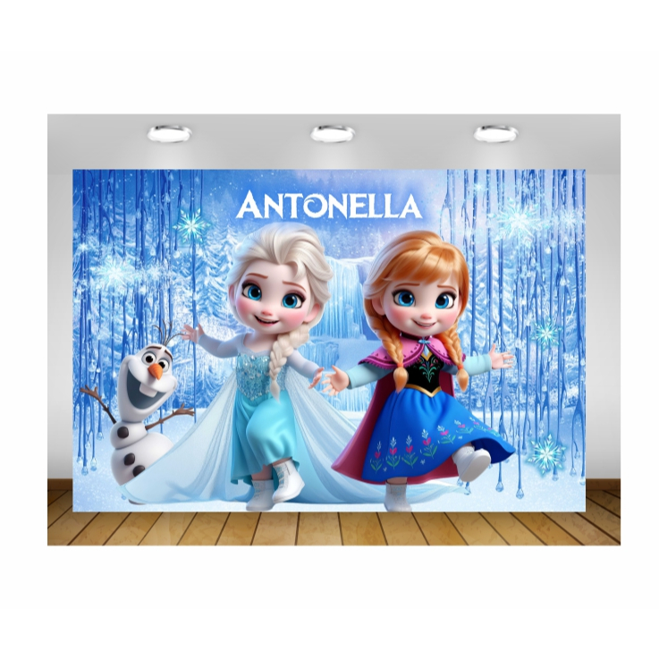 Painel de festa Frozen Baby Painel Frozen 2 Painel de Lona Frozen 2 ...