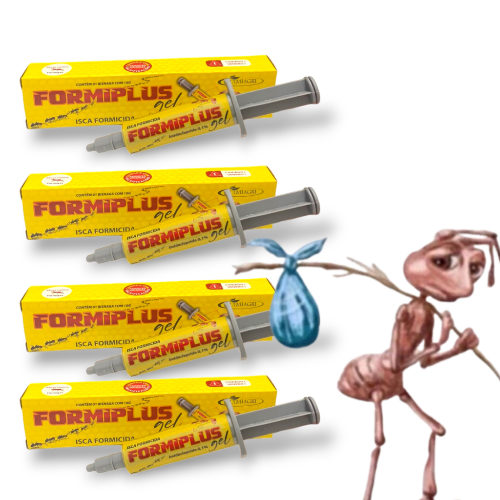 Kit 4 Formicida em Gel Formiplus 10g | Shopee Brasil