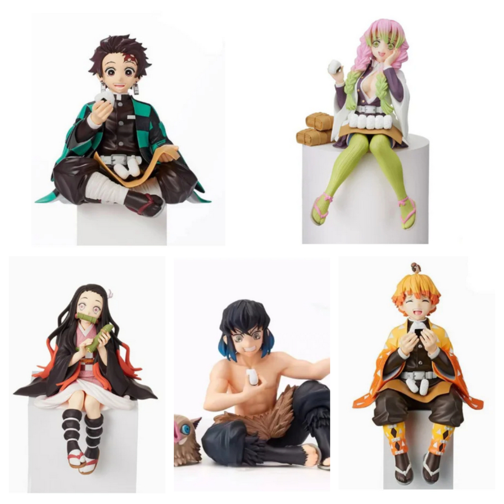 Action Figure Demon Slayer / Kimetsu no Yaiba Personagens SENTADOS 13cm ...