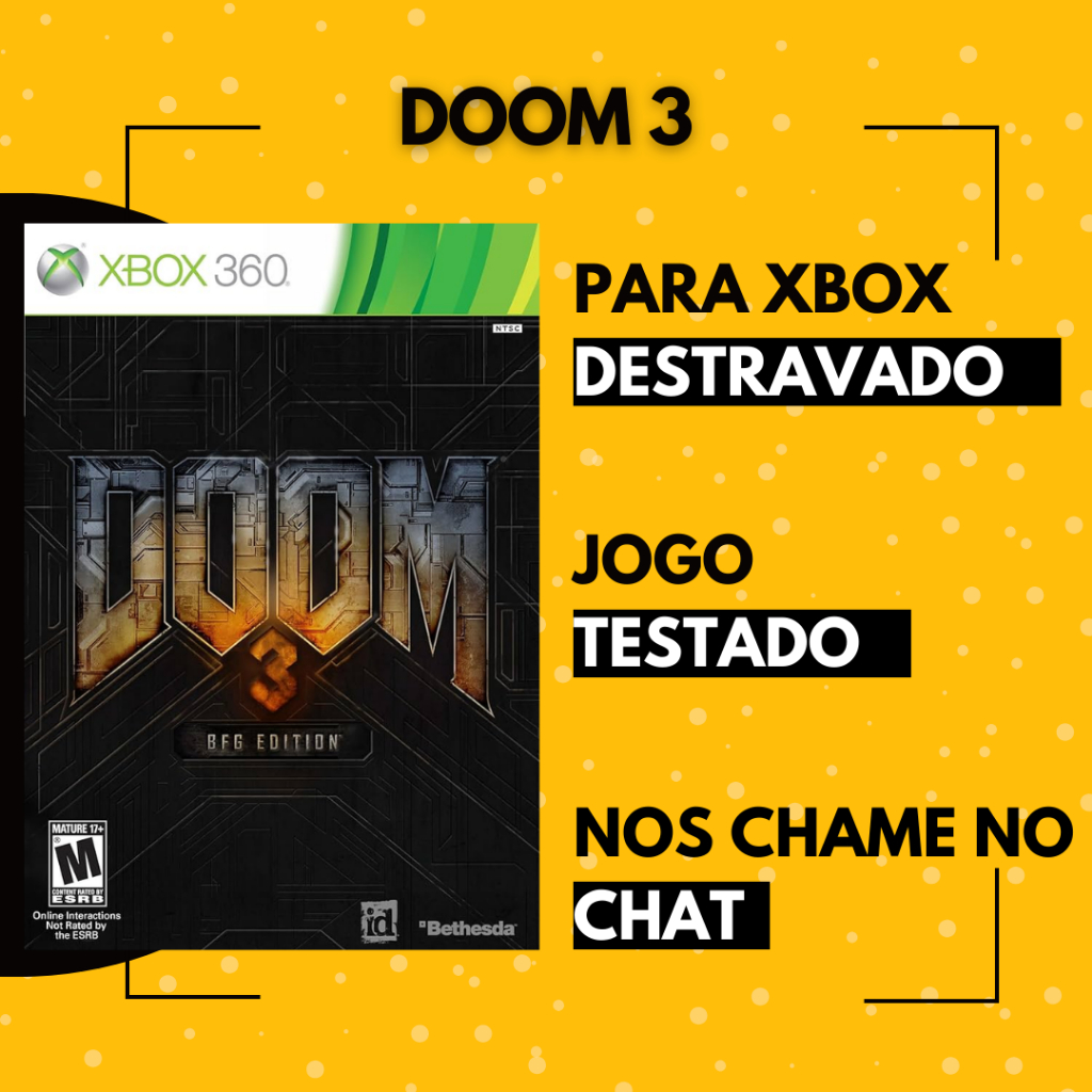 DOOM 3 - FPS - HORROR - Xbox 360 | Shopee Brasil