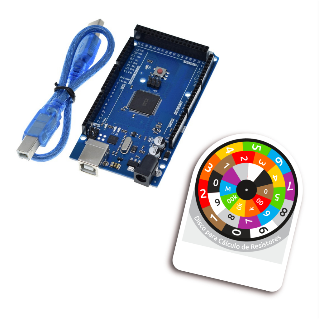 Placa de Desenvolvimento MEGA 2560 R3 Atmega16U2 Compatível para Arduino com Cabo USB | Shopee ...