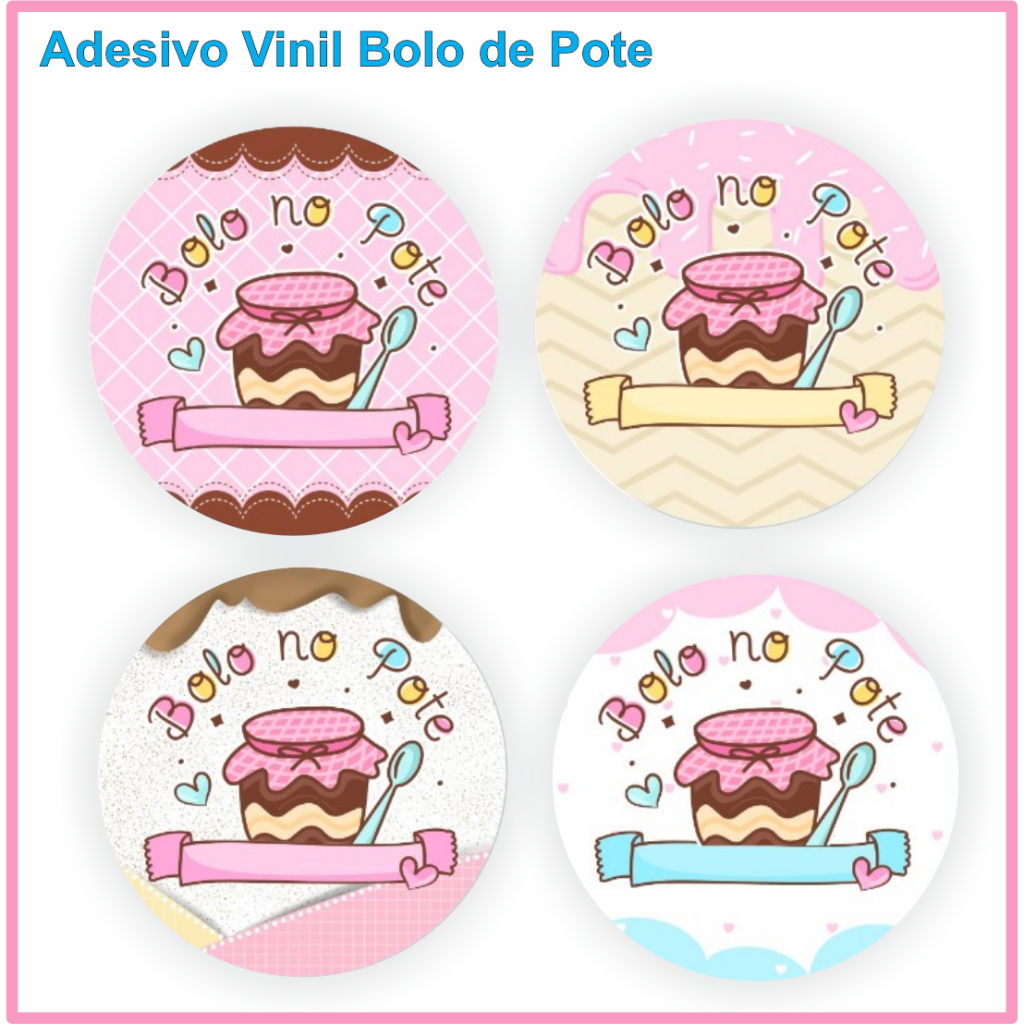 adesivo para bolo de pote em Promoção na Shopee Brasil 2026