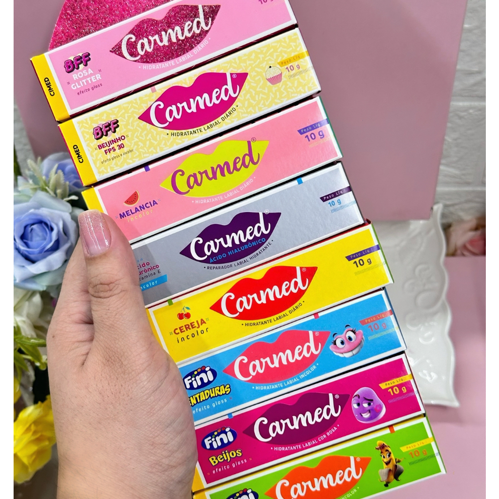 Hidratante Labial Carmed 10g protetor labial - Escolher 1 | Shopee Brasil