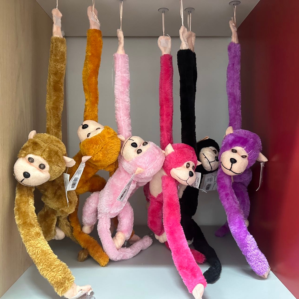 Macaco Pendurado de Pelúcia - Macaquinhos de Pelúcia Pendurados com Led ...