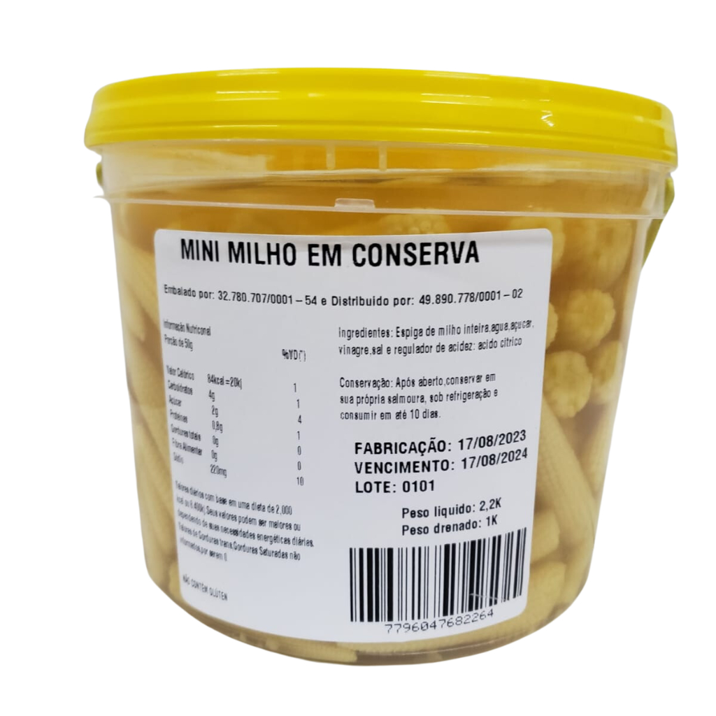 Mini Milho em Conserva 1kg Casa Bela | Shopee Brasil