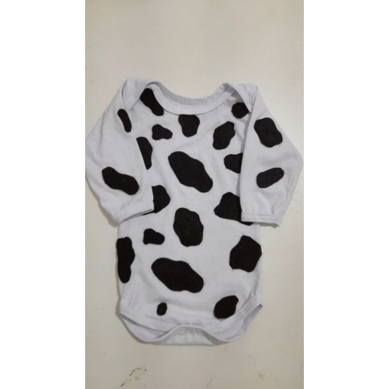 Body temático de bebê vaquinha mesversário infantil leite fazendinha ...