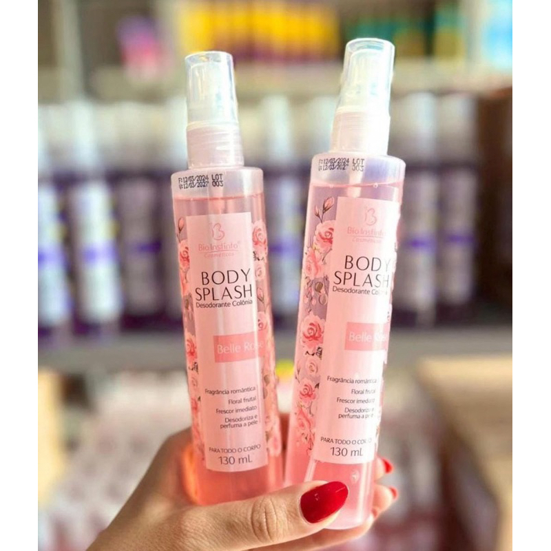 Body Splash Bio Instinto 130mL Perfume Corporal Deo Colônia Desodorante Marcante Aromas Naturais ...