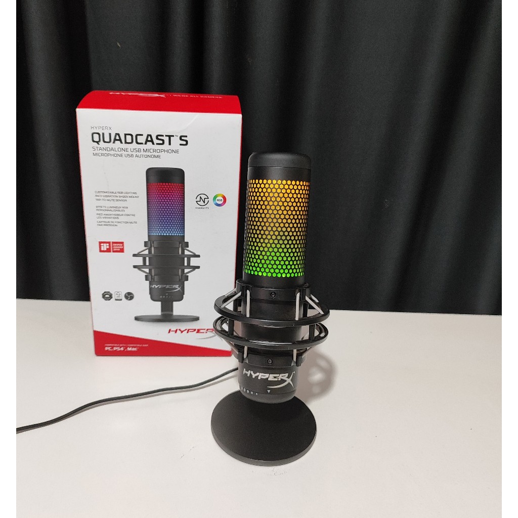 Microfone HyperX QuadCast S ( leia a descrição ) | Shopee Brasil
