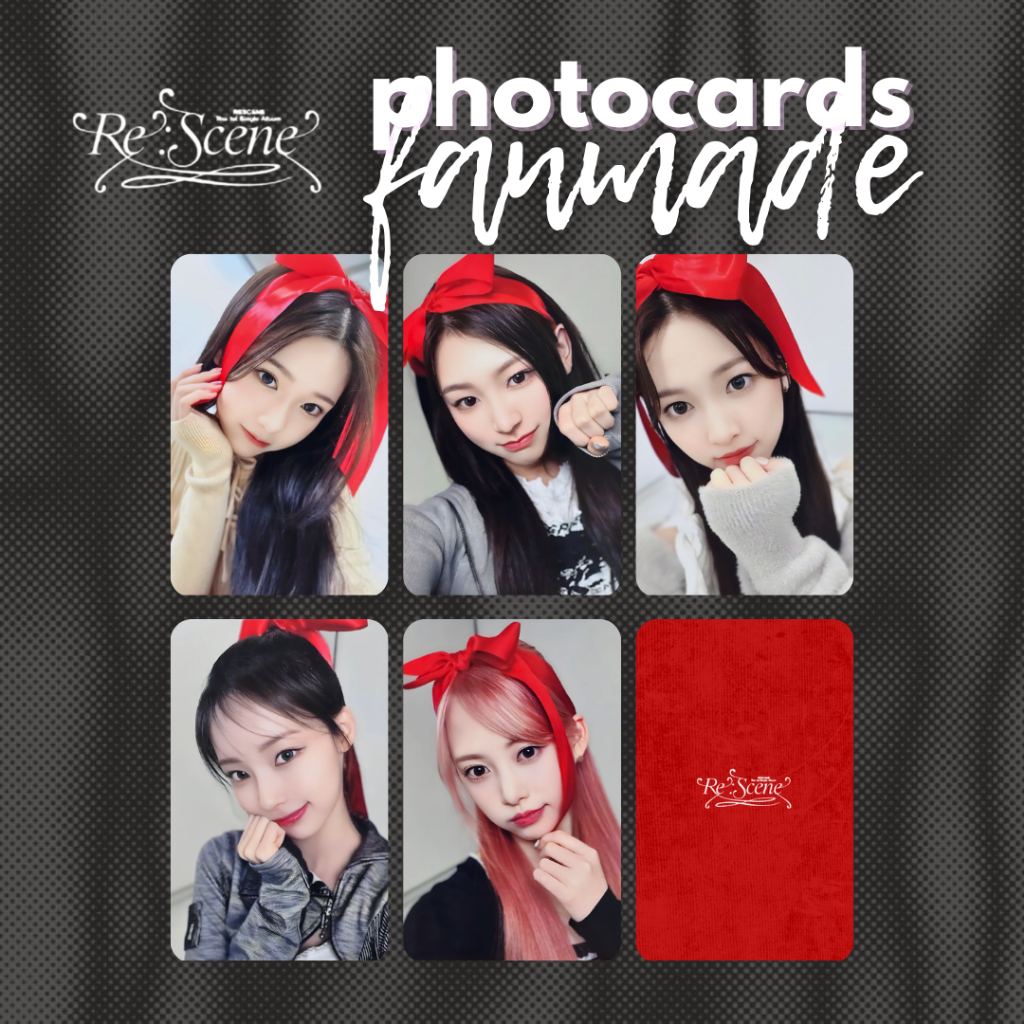 RESCENE Lacinho Photocards Fanmade | Shopee Brasil