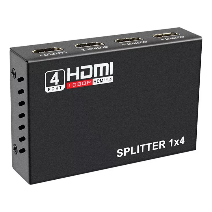 Duplicador Splitter Cabo Hdmi 1x4 Divisor Full Hd 1.4 3d Hub | Shopee ...