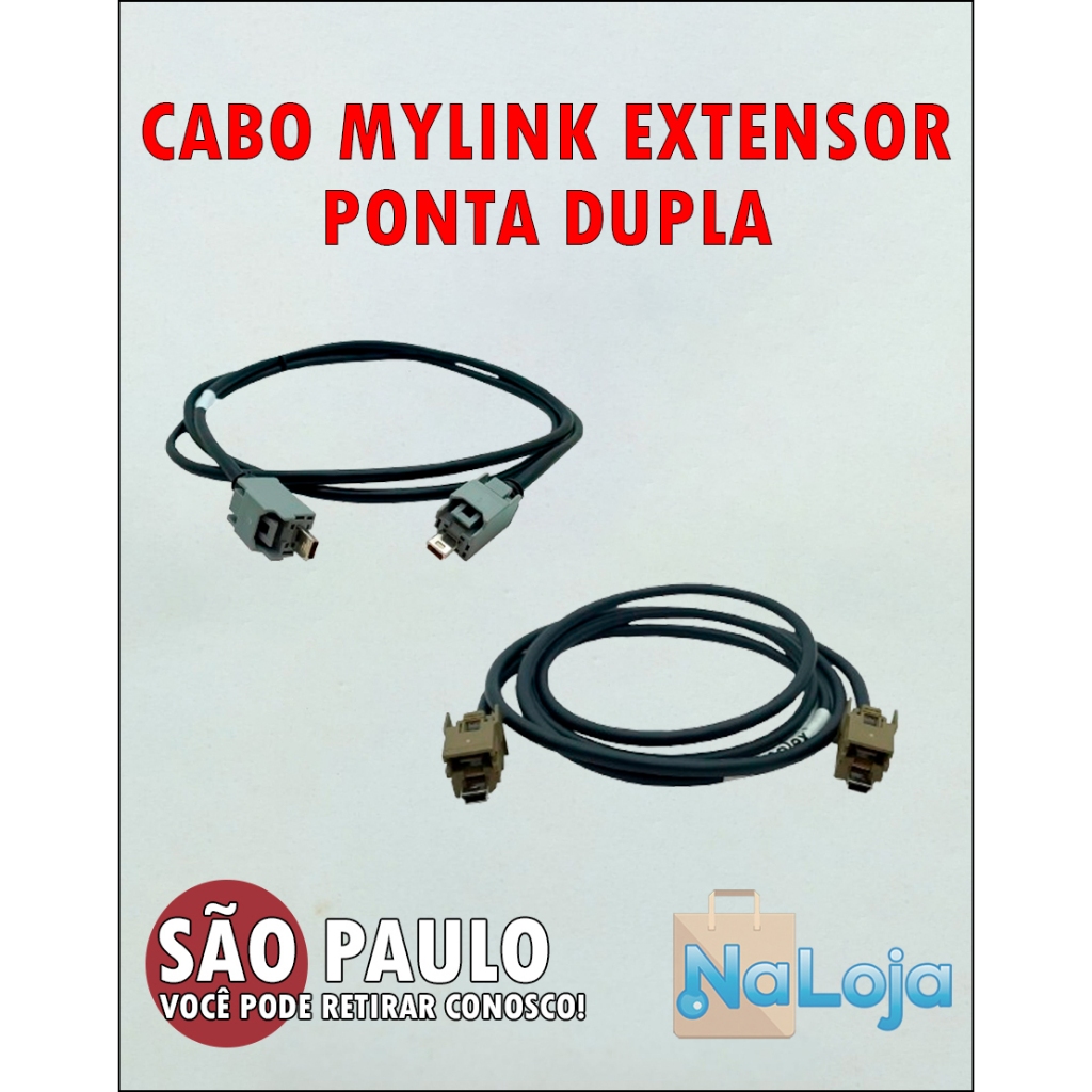 Cabo Extensor Mylink Ponta Dupla Encaixe Original 1,50cm | Shopee Brasil