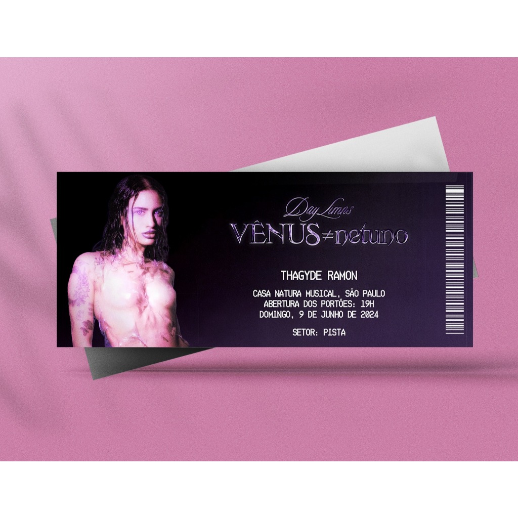 Ingresso Holográfico Personalizado Day Limns - VÊNUS ≠ netuno Tour ...