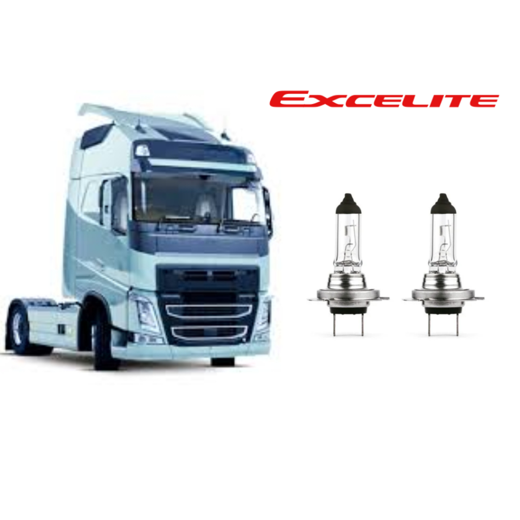 Kit Par de Lampada de Farol H7 70w 24v Excelite Original Caminhão e ...