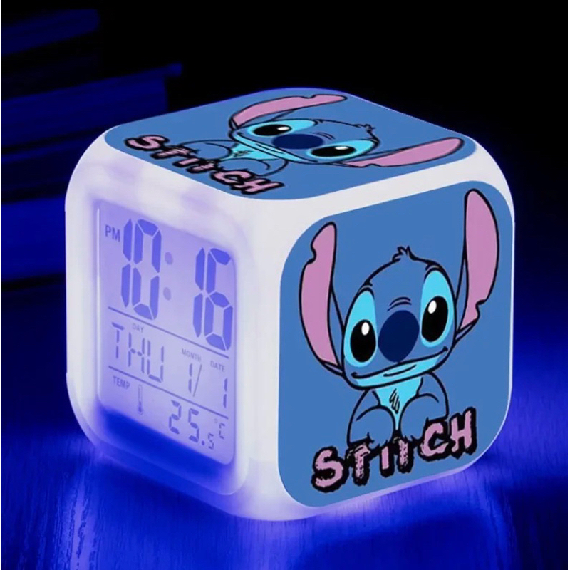 Relogio de LED Disney Stitch Relógio Digital lindíssimo | Shopee Brasil