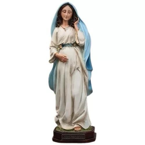 Imagem Nossa Senhora Maria Grávida Grande 30 Cm Resina | Shopee Brasil