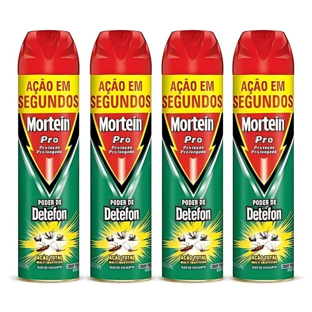 Kit 4 Multi Inseticida Mortein Pro Eucalipto 360ml Mosca Mosquitos ...
