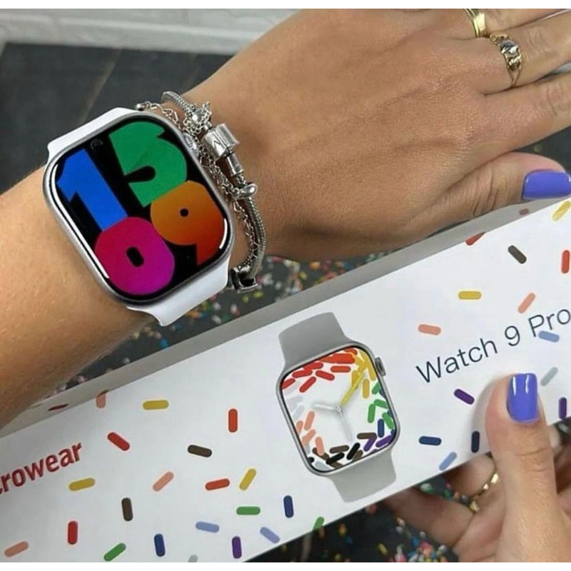 Smartwatch W29 Pro Microwear Série 9 Temperatura Corporal Ilha Dinâmica ...